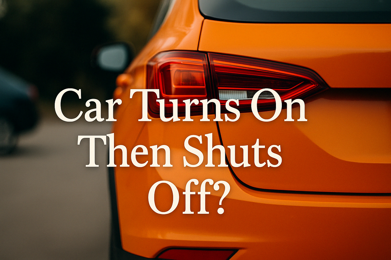 Why Your Car Turns On Then Shuts Off? Expert Troubleshooting Guide